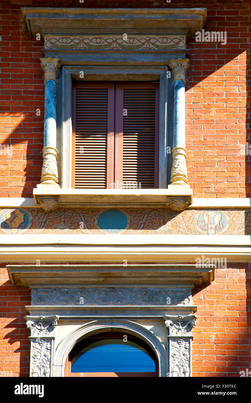 old wall window in the centre of city lugano Switzerland Swiss Stock ...
