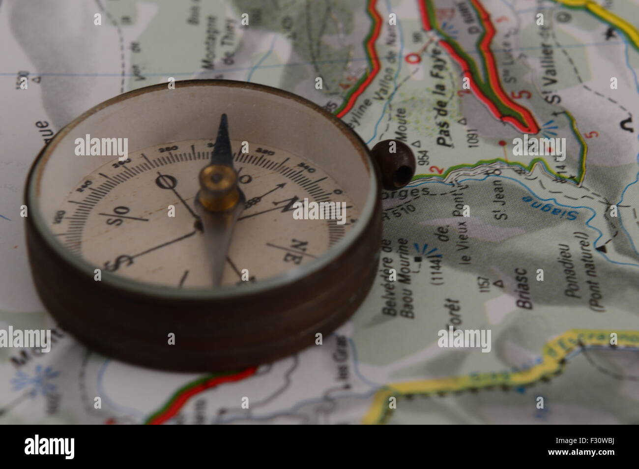 The Compass close up Stock Photo - Alamy