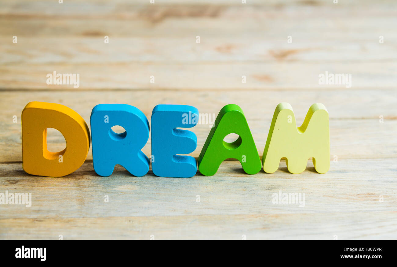 Word dream hi-res stock photography and images - Alamy