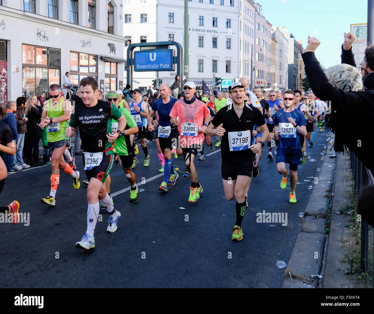 Berlin, Germany, 27th September, 2015. Athletes competing in the Berlin ...