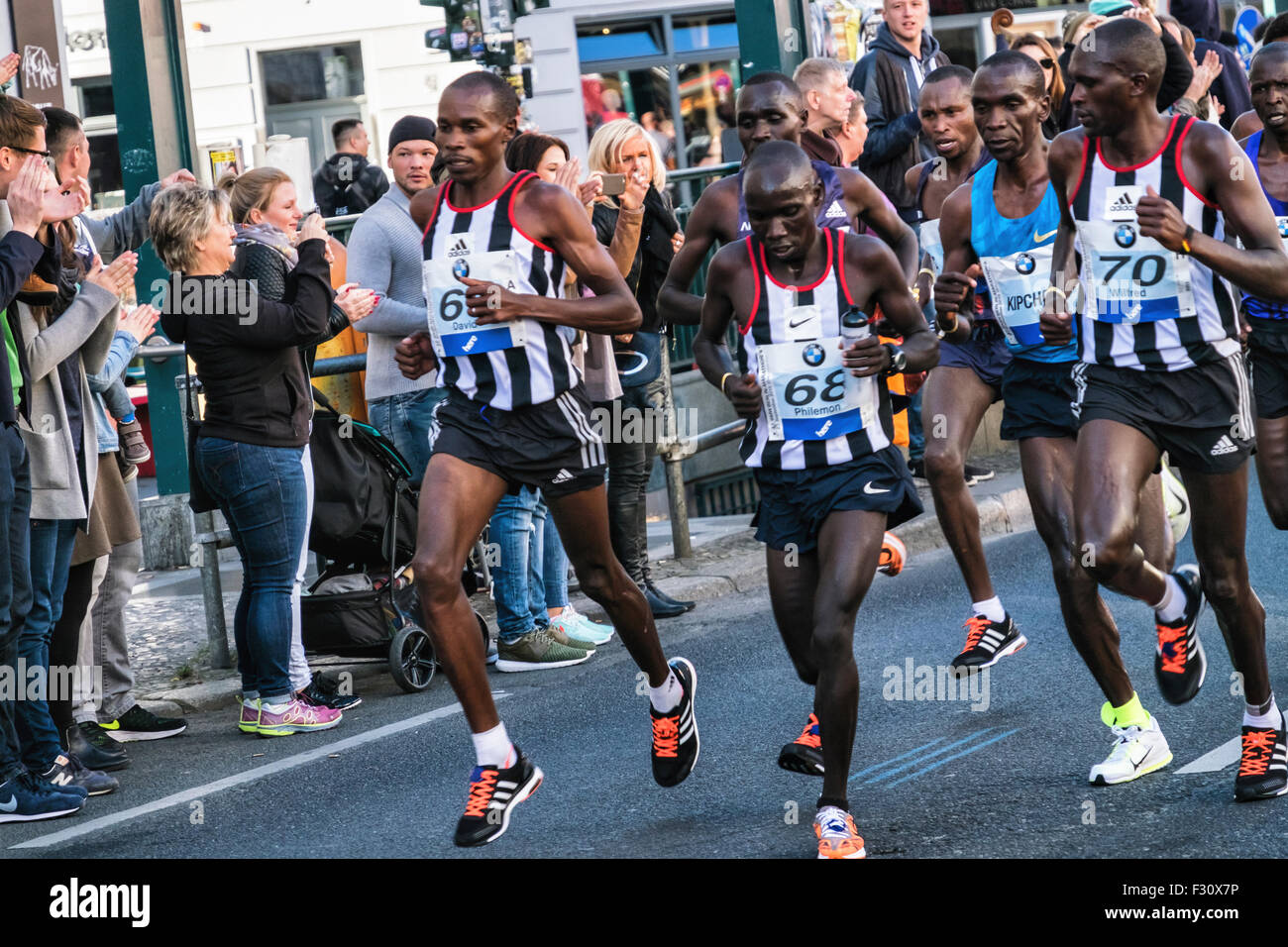 Berlin, Germany, 27th September, 2015. Athletes competing in the Berlin ...