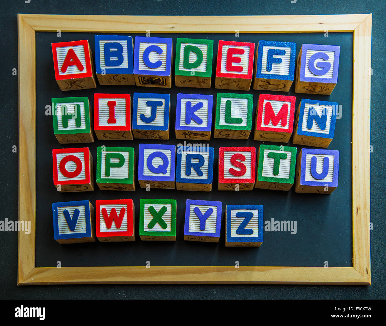 Wooden alphabet hi-res stock photography and images - Alamy