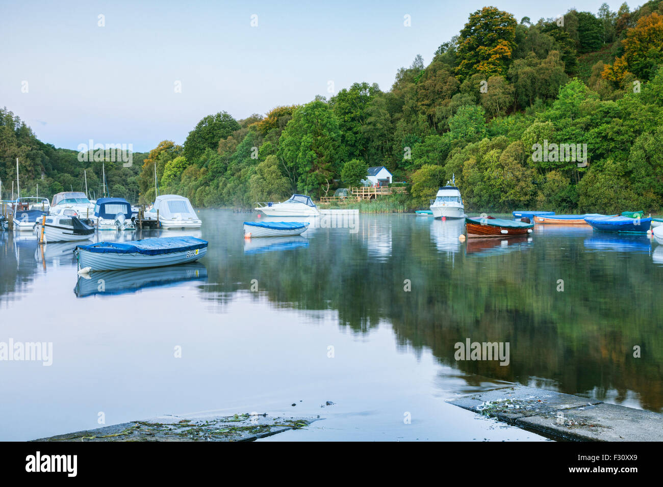 Harbour at Balmaha, Loch Lomond, Stirlingshire, Scotland, UK Stock ...