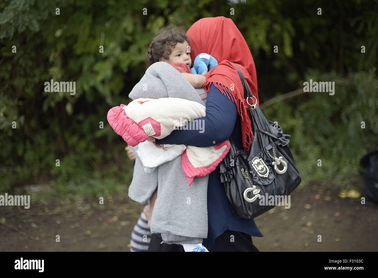 Sept. 27, 2015 - Serbia - Europe, Serbia, Sid, serbian croatian border ...