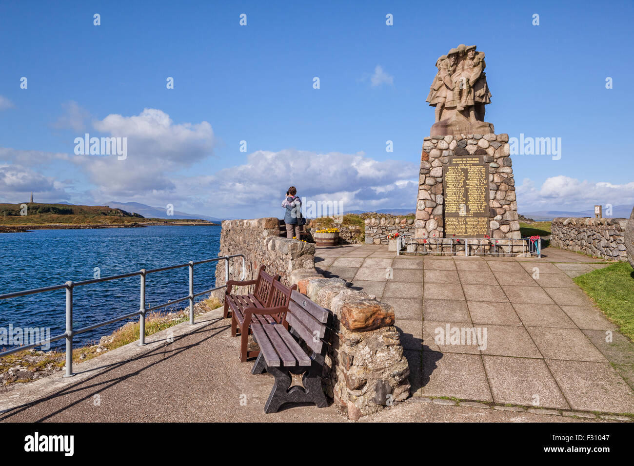 War memorial on the seafront at Oban, Argyll and Bute, Scotland Stock ...