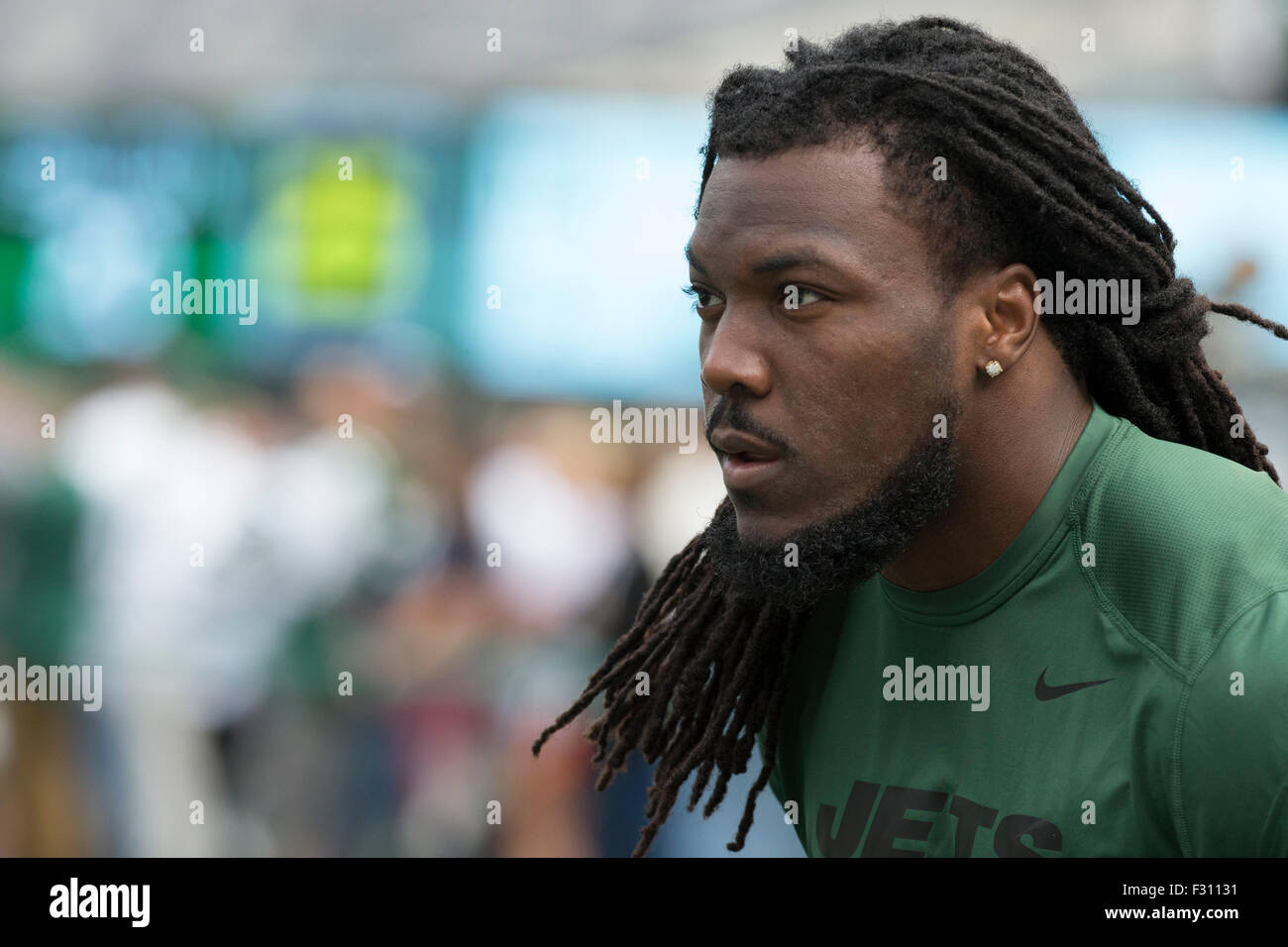 September 27, 2015, New York Jets running back Chris Ivory (33) looks ...