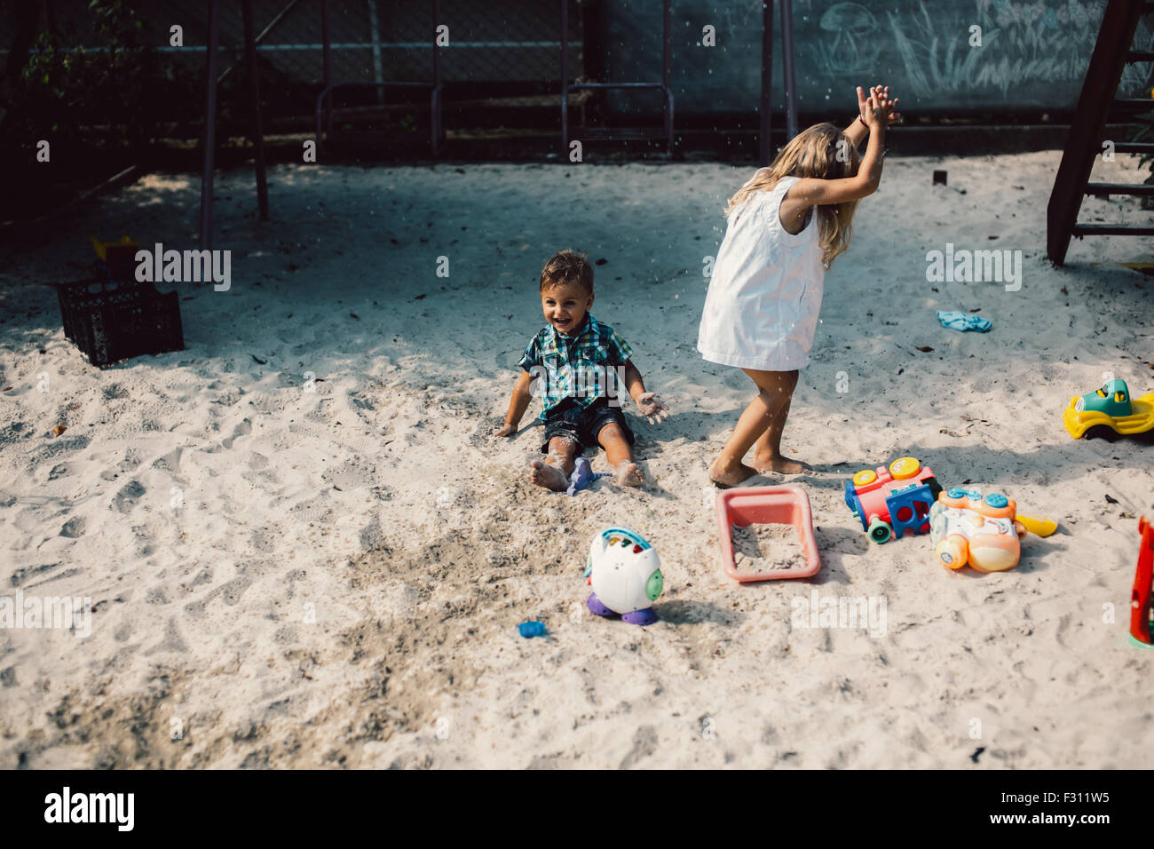 Little Kids Running Away