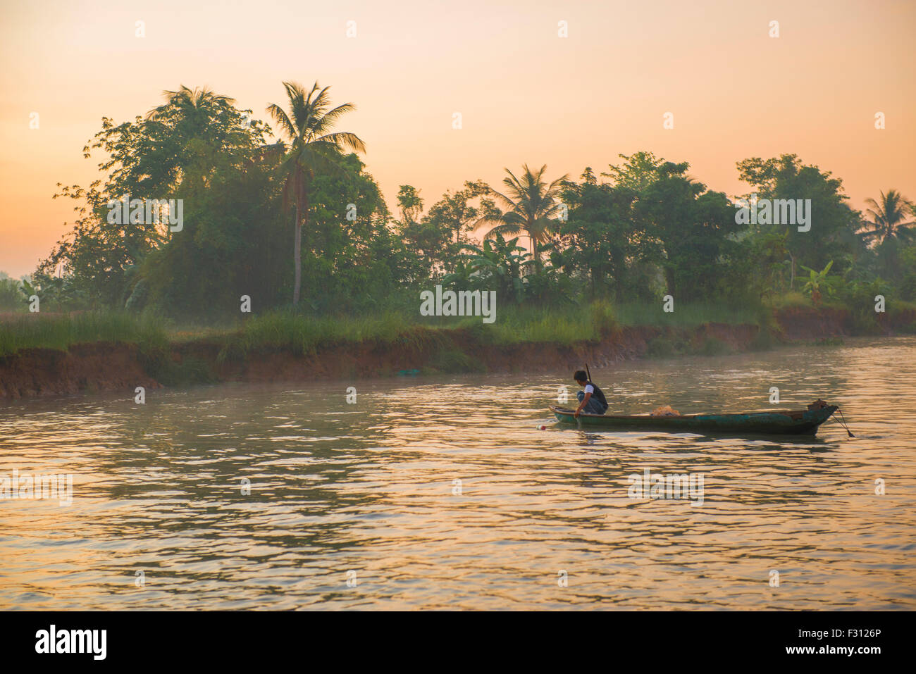 Binh Thanh Island at Sadec, Mekong River Delta, Vietnam, Indochina ...