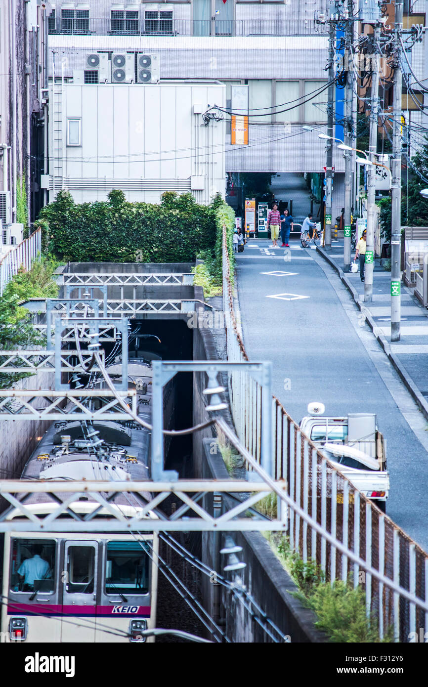 Keio line near sasaduka station hi-res stock photography and images - Alamy