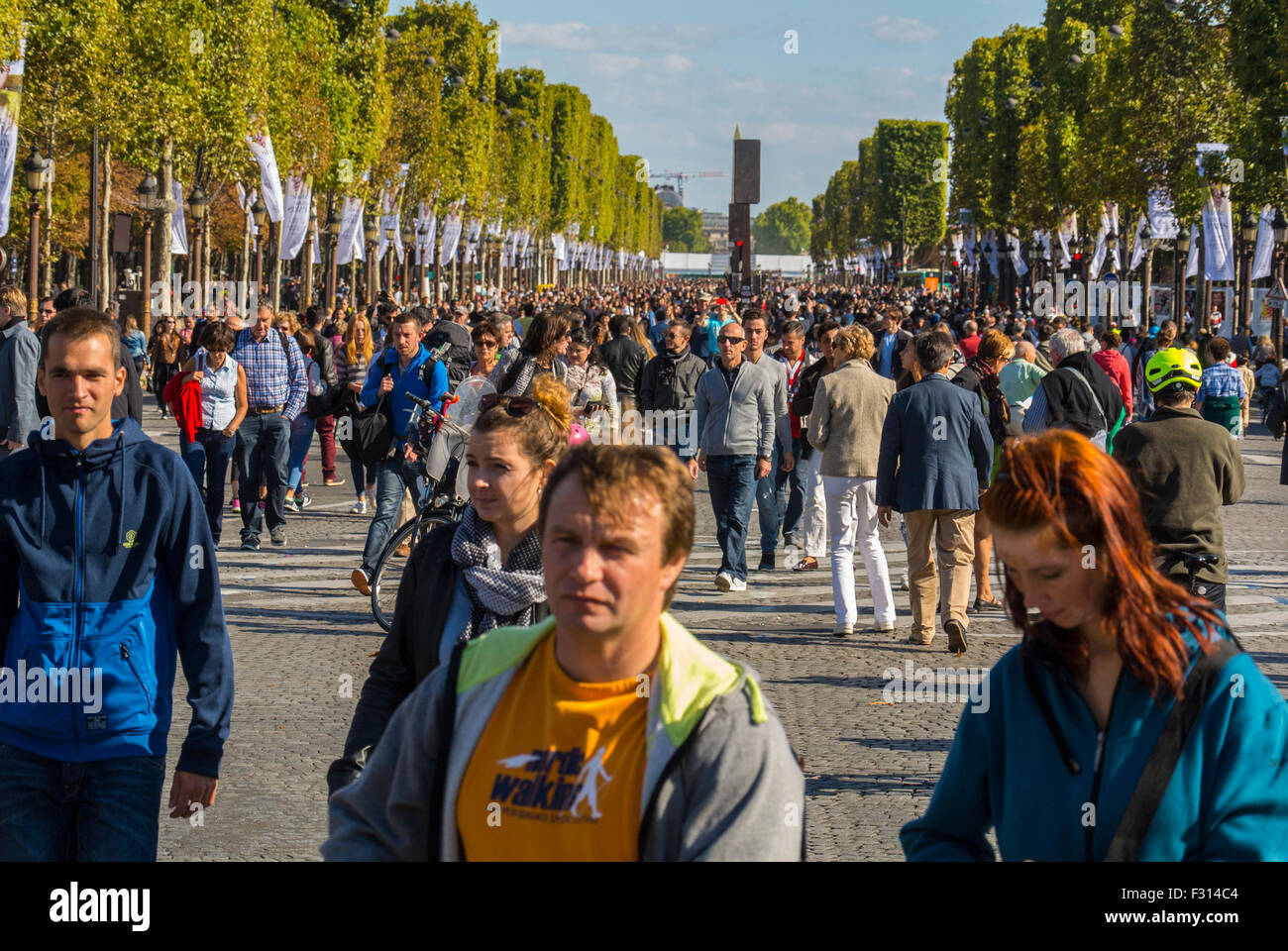 Paris, France, Crowd Scene, People Participating at Environmental ...