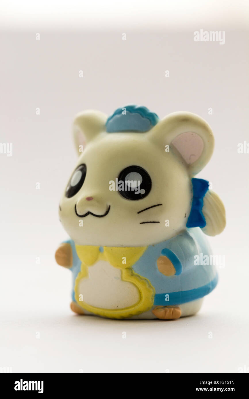 Japanese plastic Anime Hamtaro hamster cartoon character, Bijous, Bijou ...
