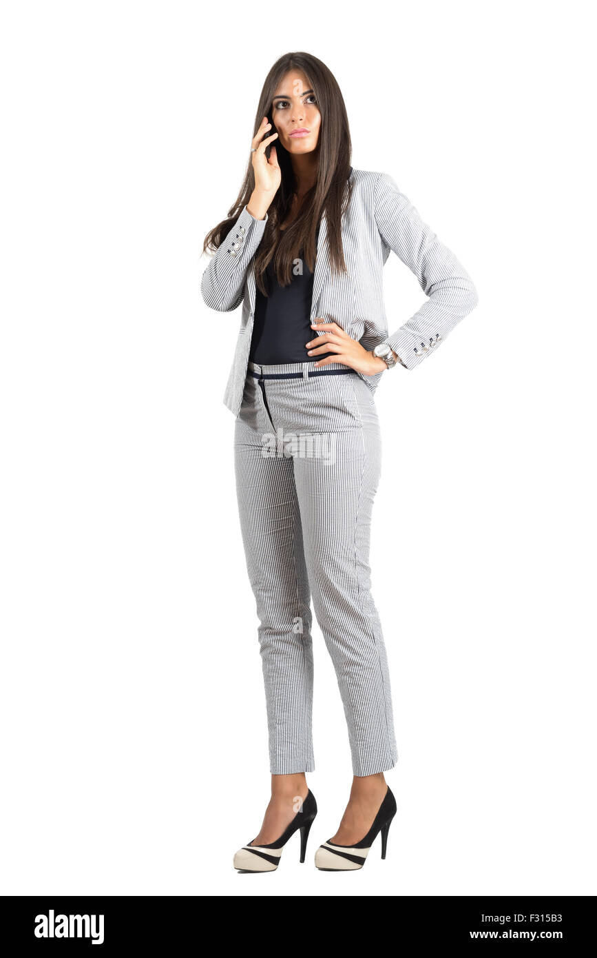 Serious female entrepreneur looking Cut Out Stock Images & Pictures - Alamy