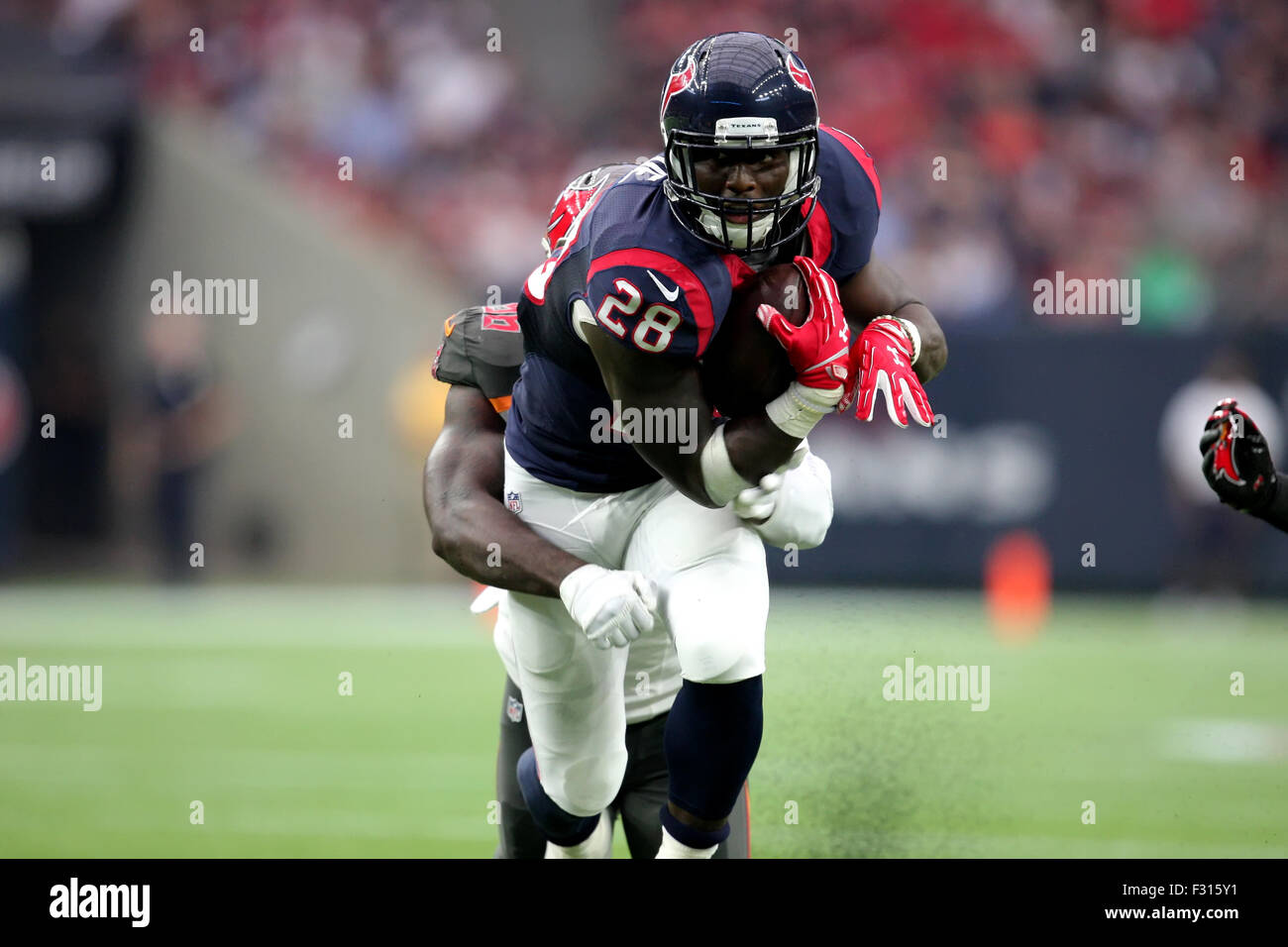 Houston, TX, USA. 27th Sep, 2015. Houston Texans running back Alfred ...