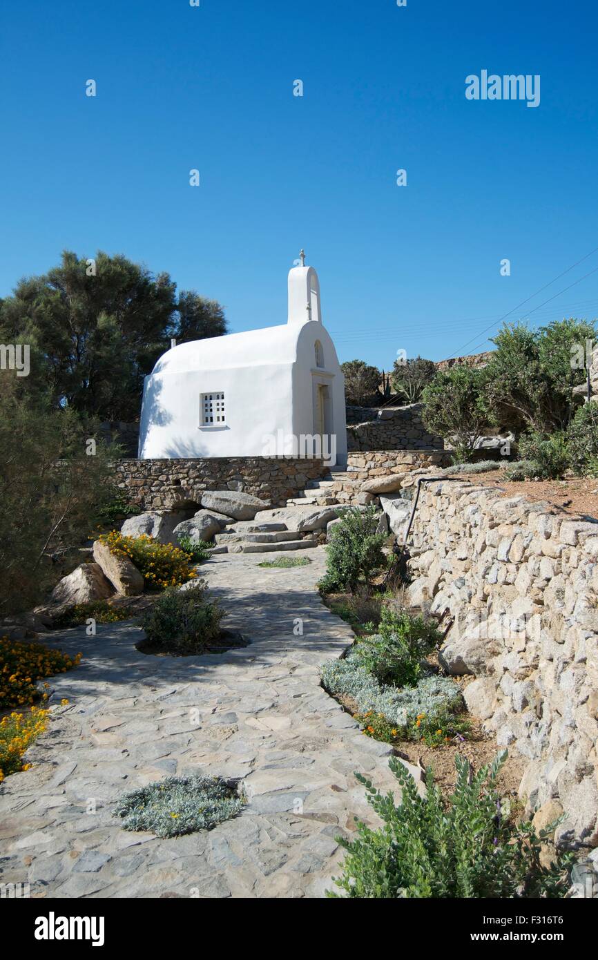 Traditional Greek building blue white architecture Stock Photo - Alamy