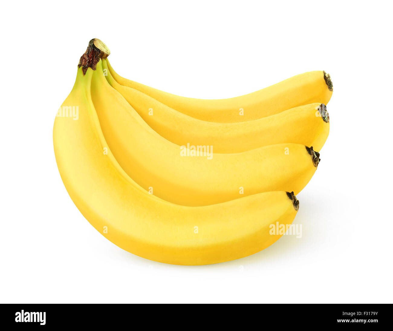 Bunch of bananas isolated on white Stock Photo - Alamy