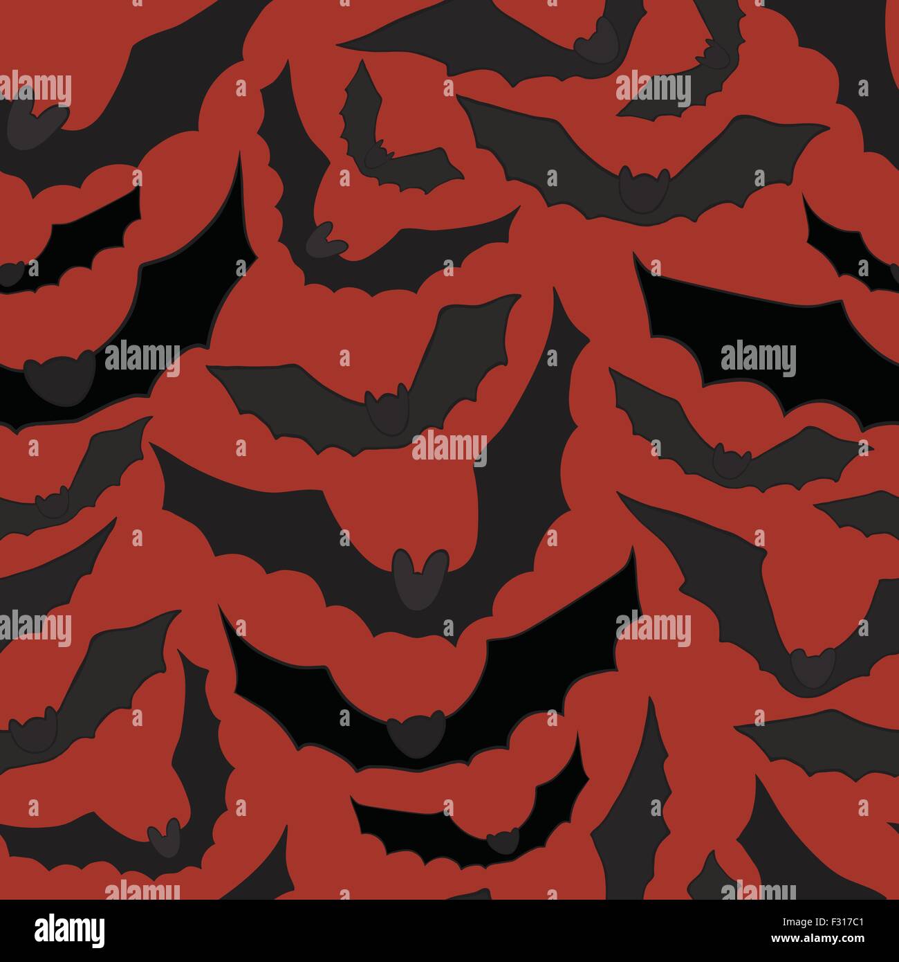 Seamless background with bats. Vector illustration Stock Vector Image ...