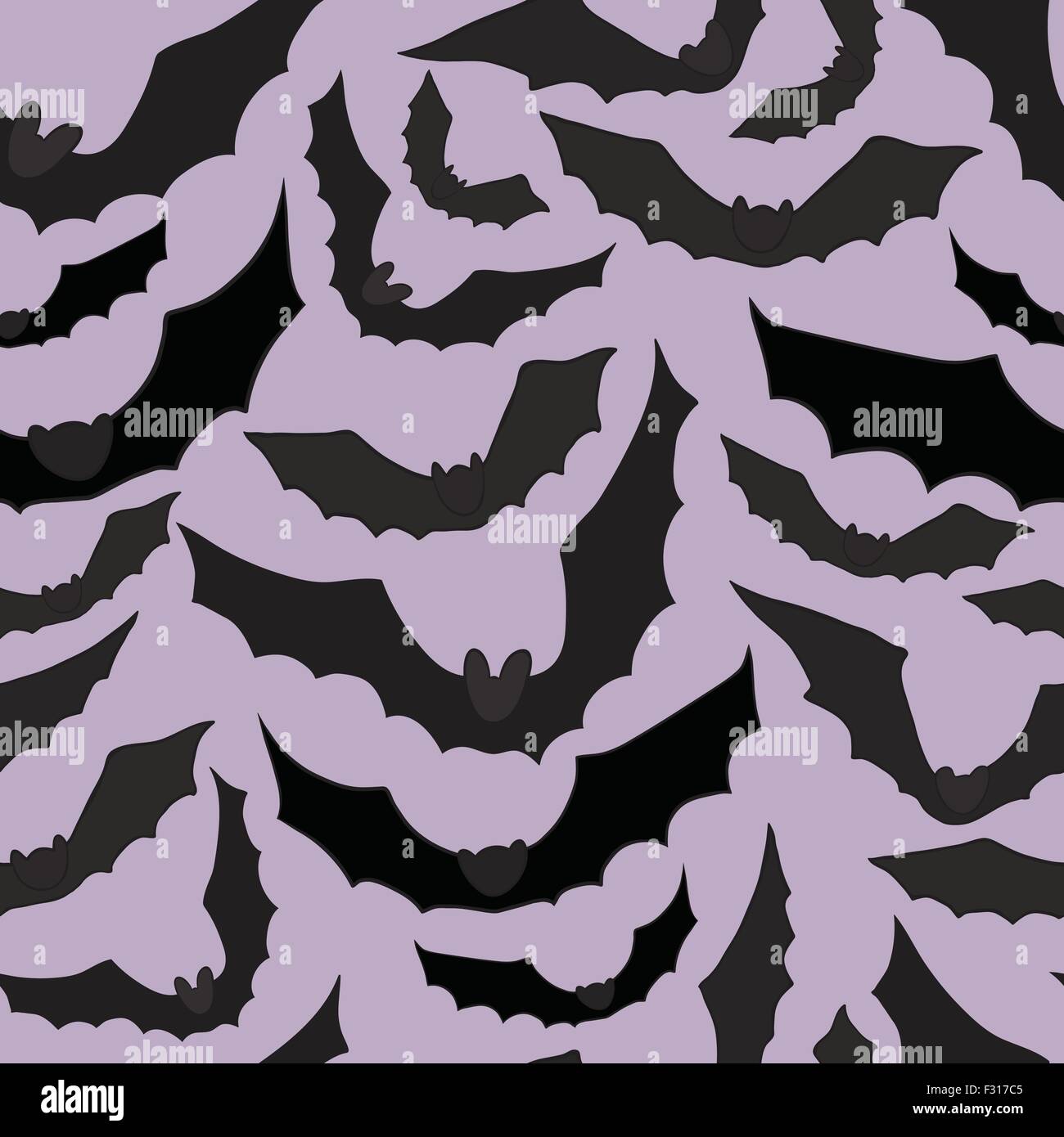 Seamless background with bats. Vector illustration Stock Vector Image ...
