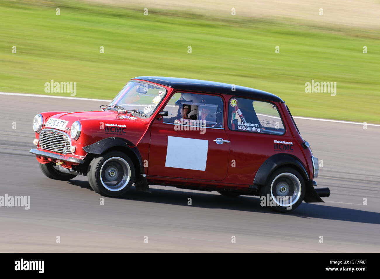 A Mini on track at Castle Combe Circuit's Mini Action Day Stock Photo ...