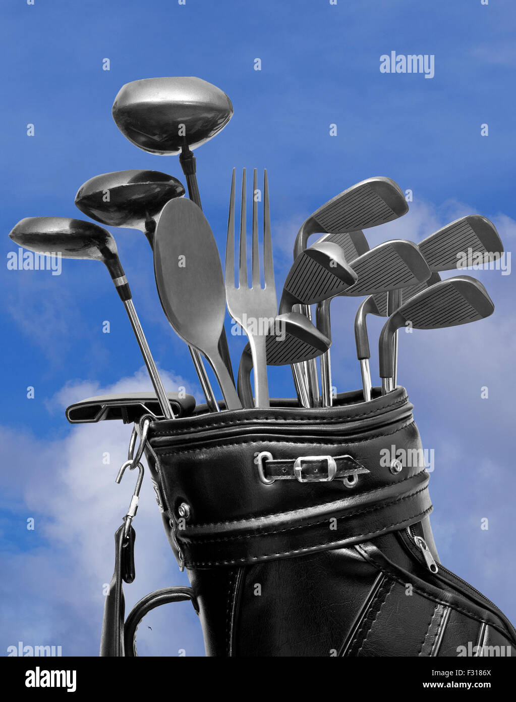 Gourmet golf package Stock Photo - Alamy