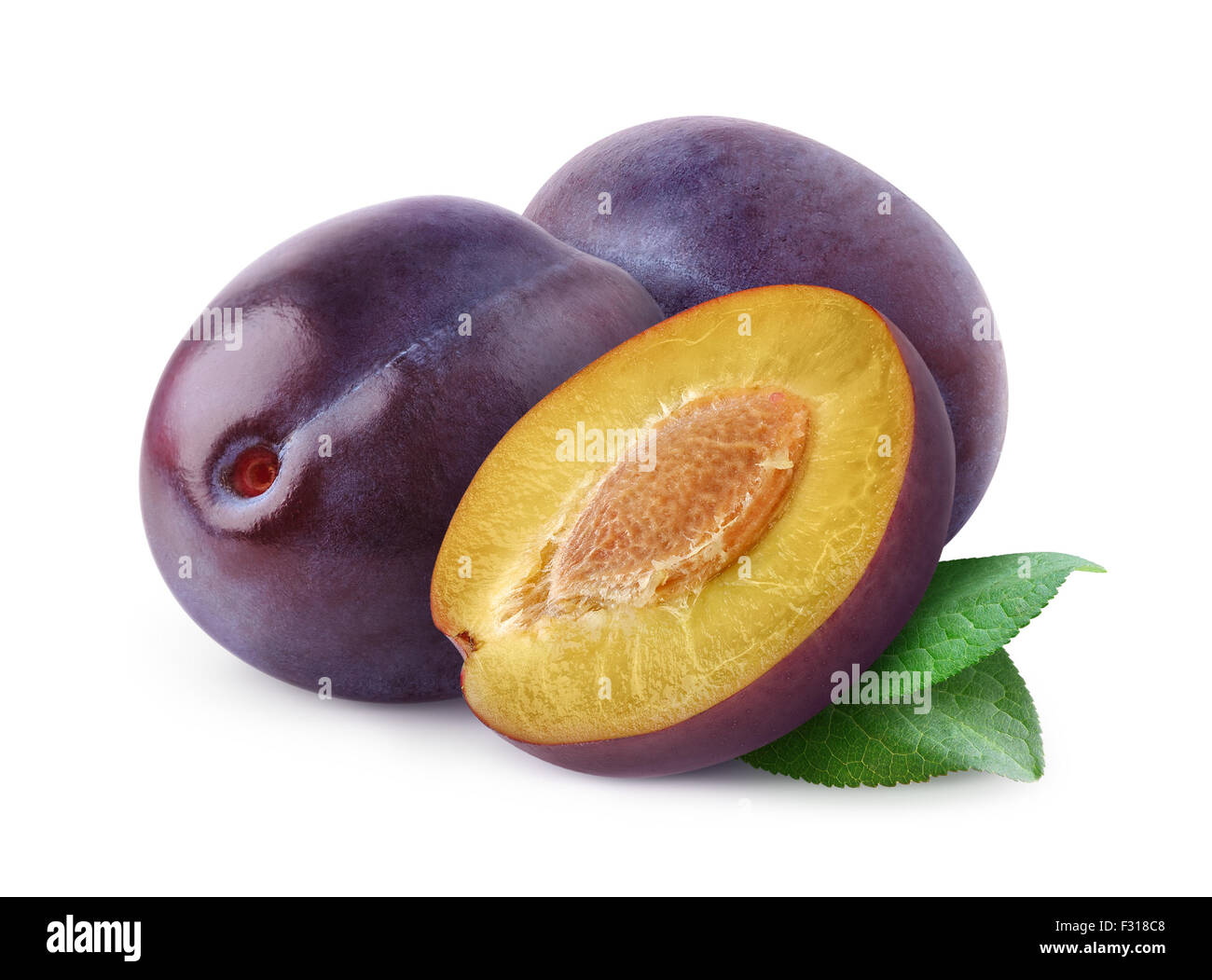 Bunch of plum halves hi-res stock photography and images - Alamy