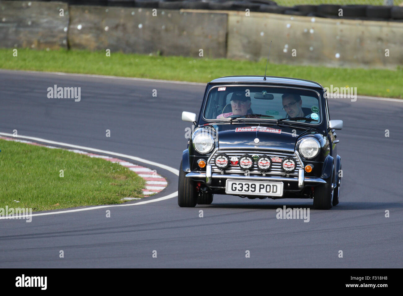 A Mini on track at Castle Combe Circuit's Mini Action Day Stock Photo ...