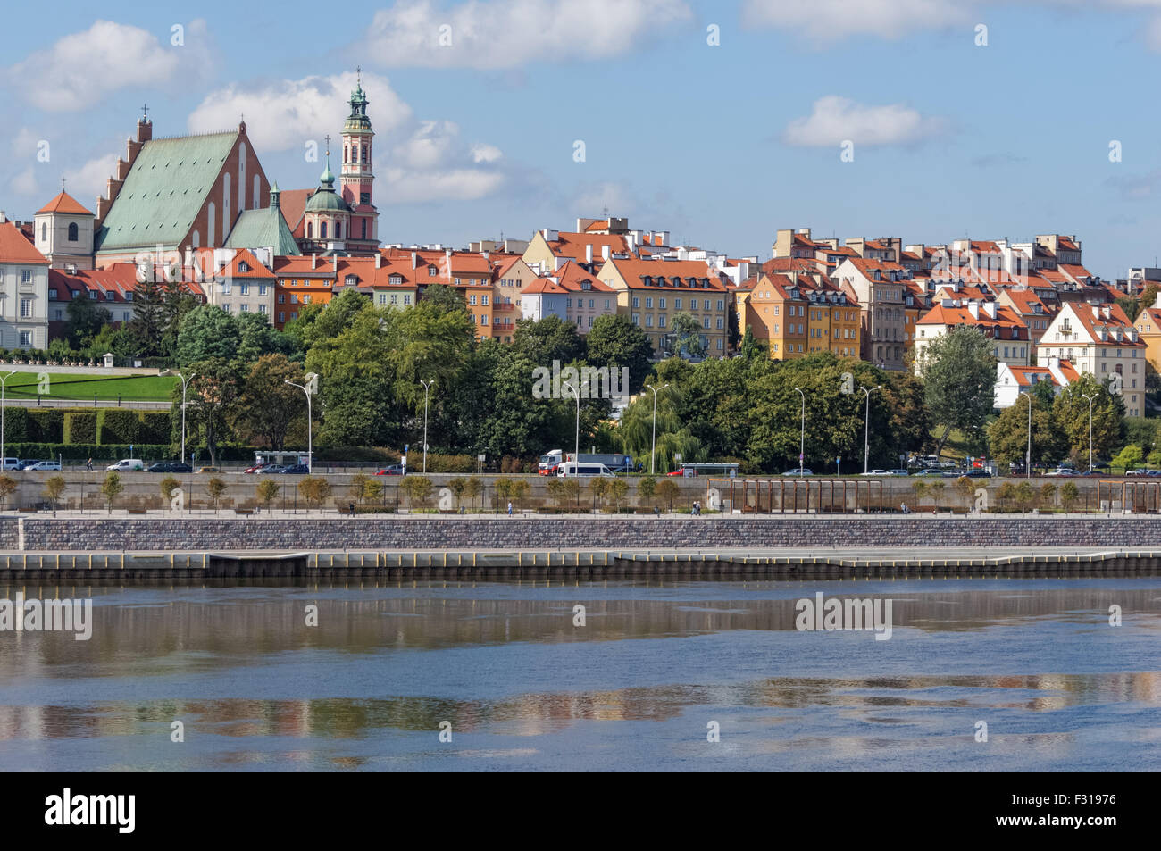 Old Town and the Vistula River in Warsaw, Poland Stock Photo - Alamy