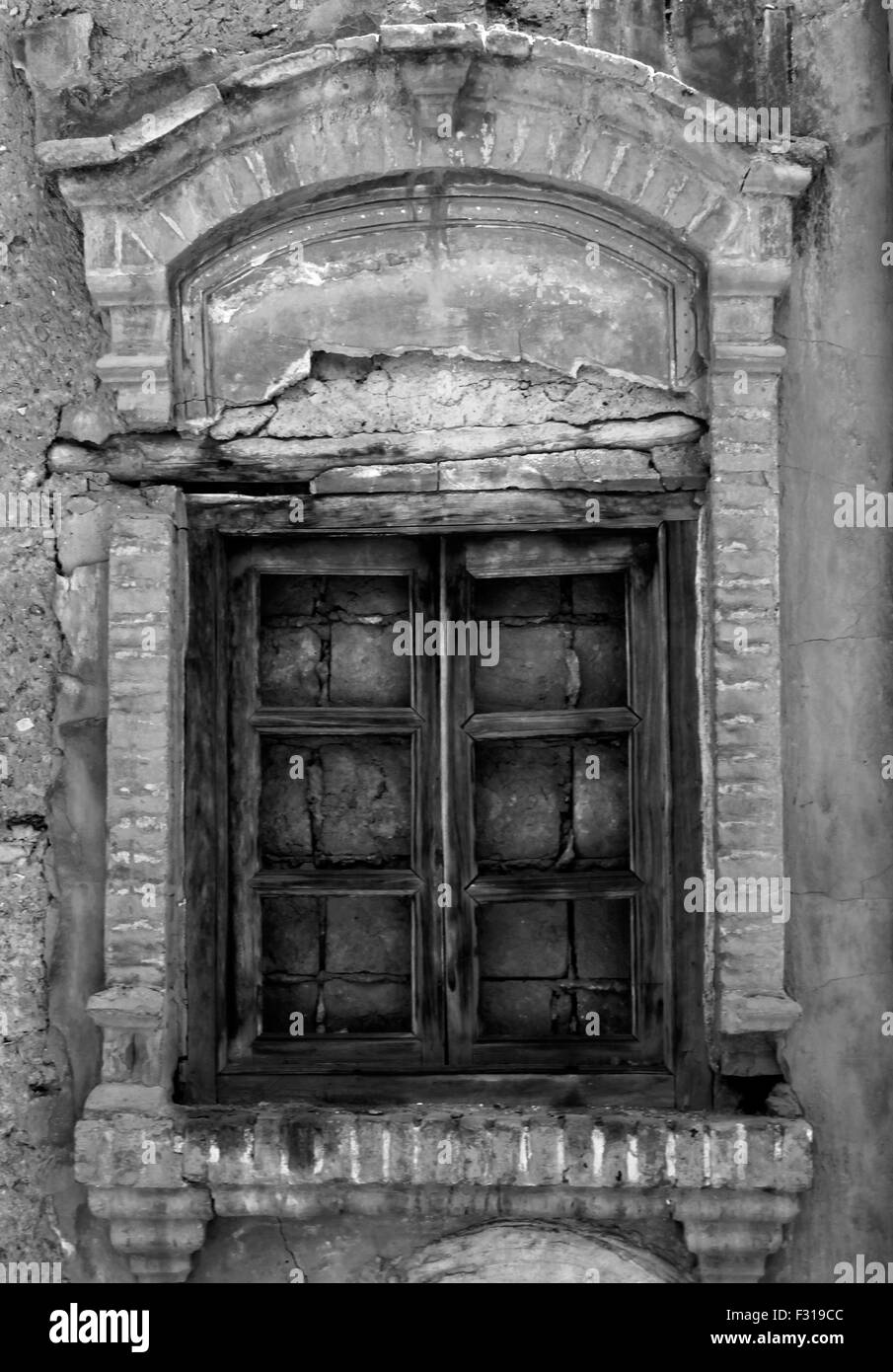 an old window of an ancient building Stock Photo - Alamy