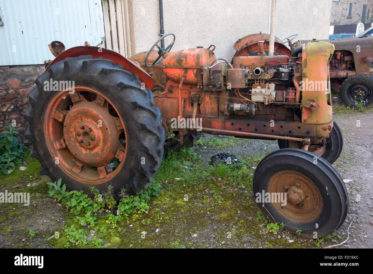 Dilapidated 1950's Nuffield Universal Four Model Tractor Stock Photo ...