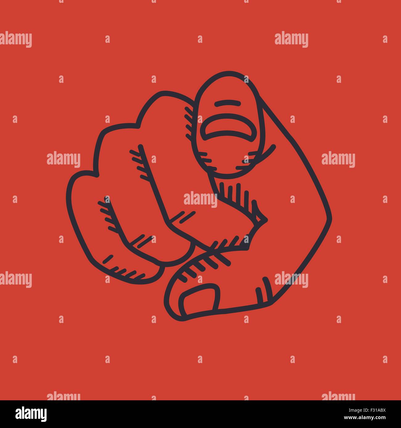 Pointing at viewer Stock Vector Images - Alamy