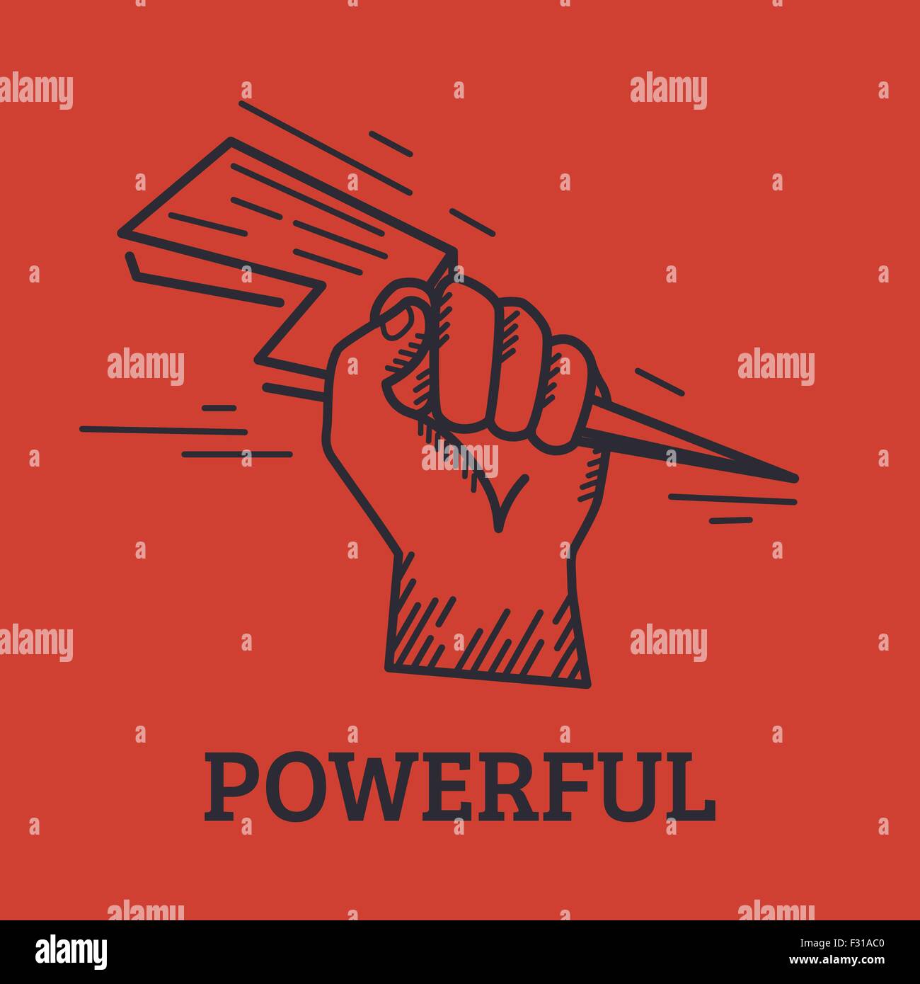 Zeus holding lightning bolt hi-res stock photography and images - Alamy