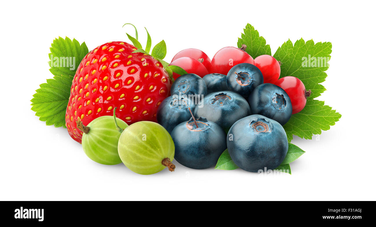 Berries berry fruits collection hi-res stock photography and images - Alamy