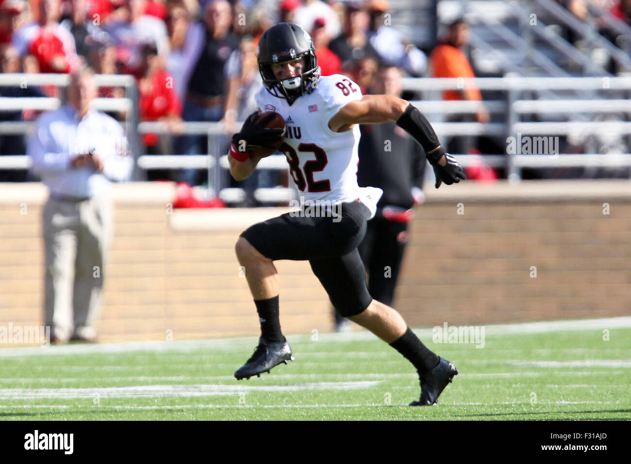 September 26, 2015; Chestnut Hill, MA, USA; Northern Illinois Huskies ...
