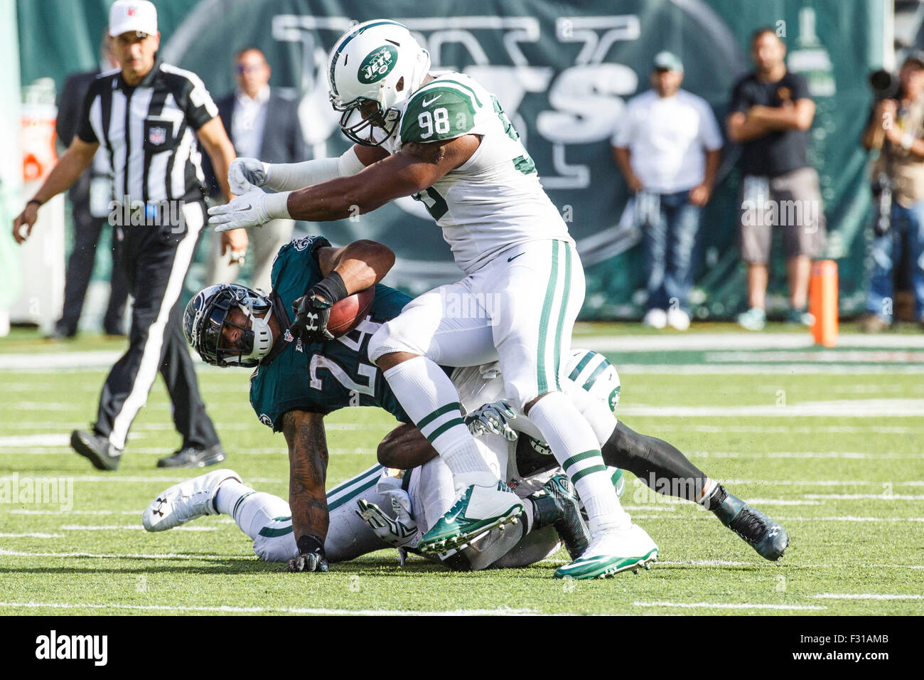 East Rutherford, New Jersey, USA. September 27, 2015, New York Jets ...