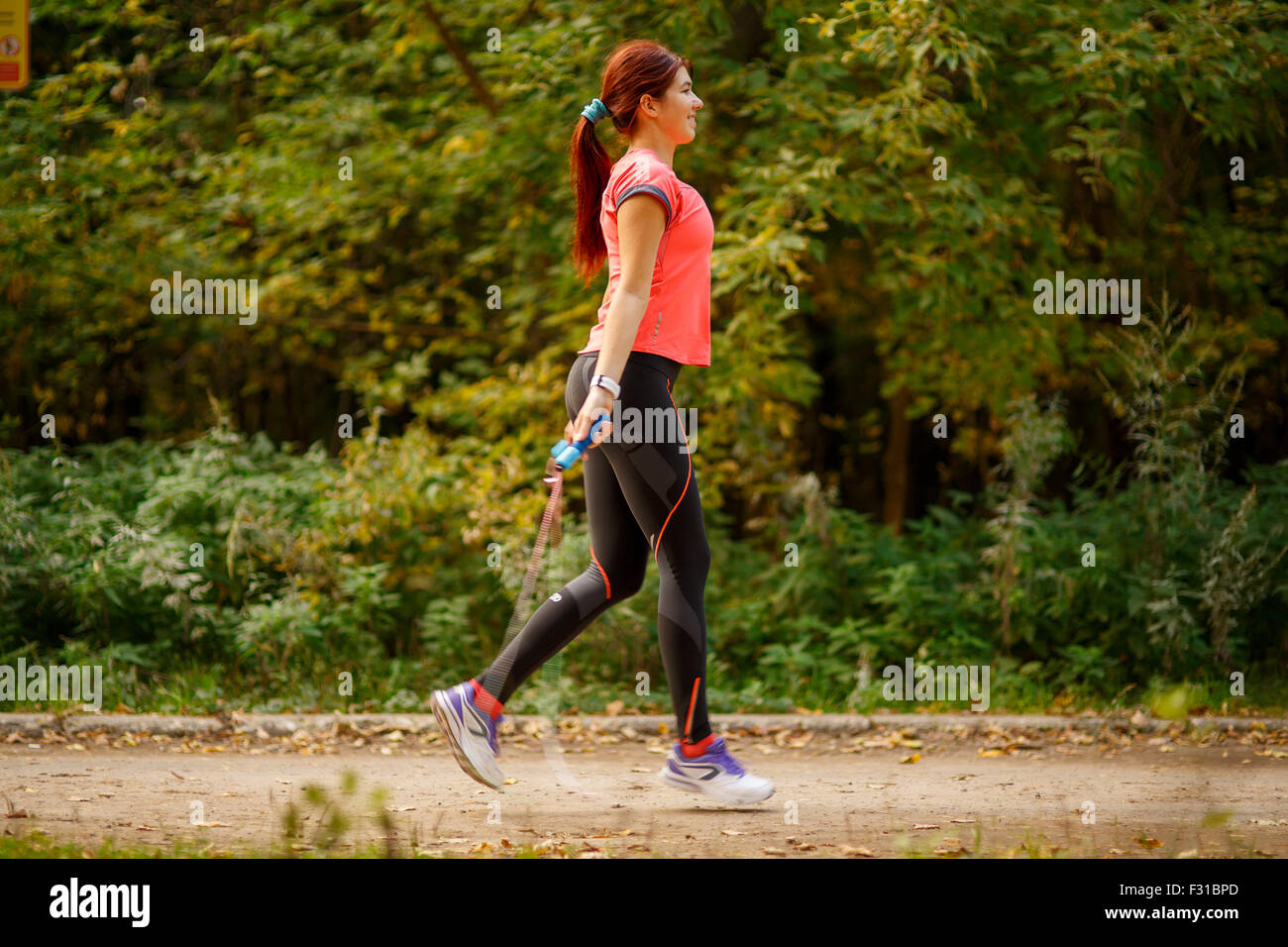 Teen girl jump rope black hi-res stock photography and images - Alamy
