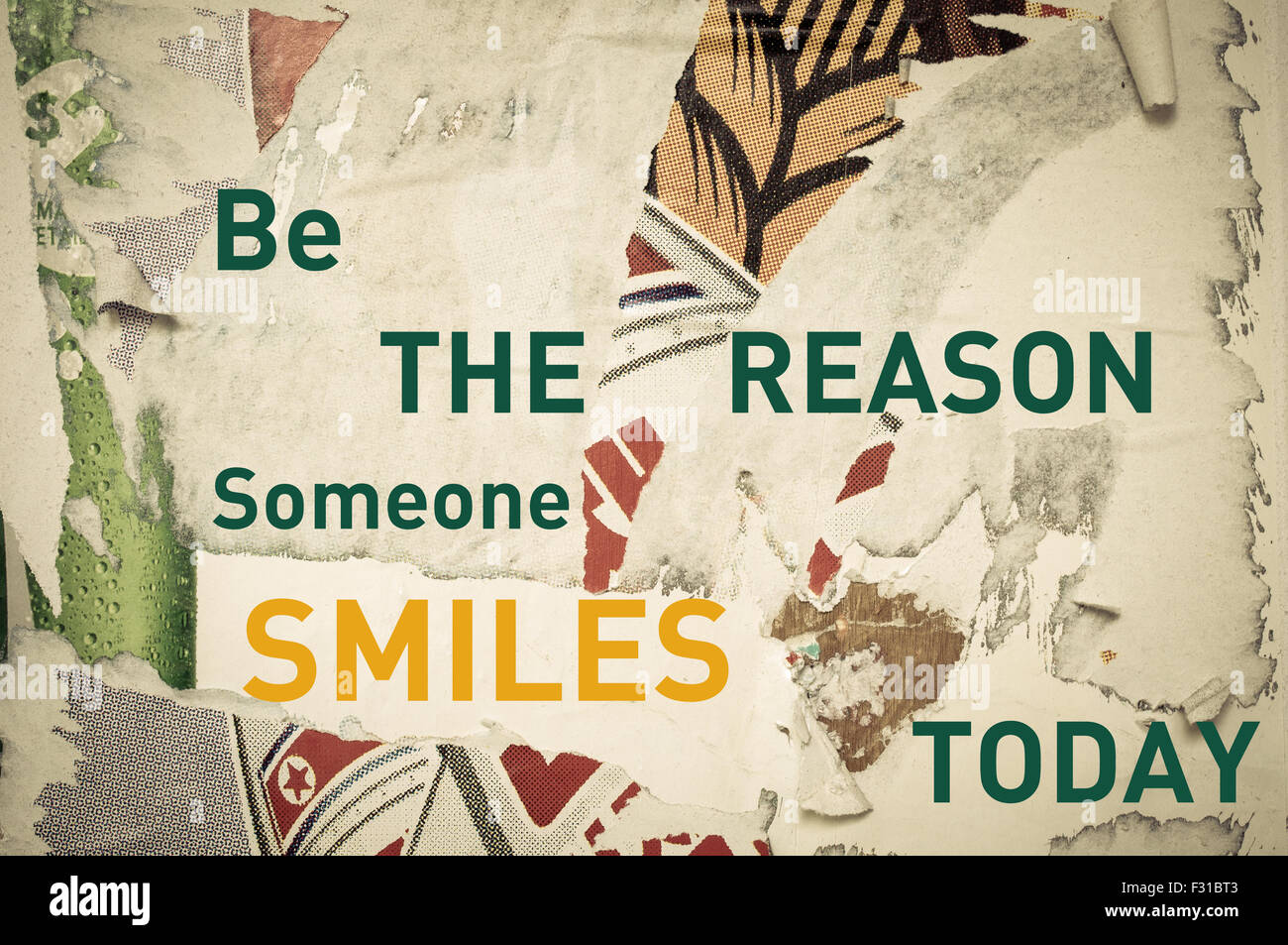 Be the Reason someone Smiles today - Inspirational message written on ...