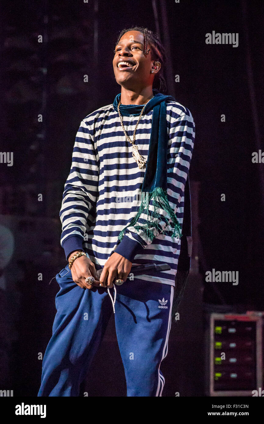 Clarkston, Michigan, USA. 26th Sep, 2015. ASAP ROCKY performing at DTE ...