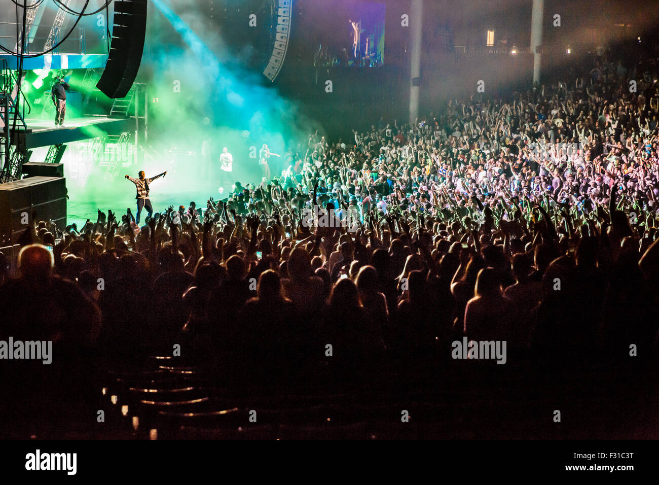 Clarkston, Michigan, USA. 26th Sep, 2015. ASAP ROCKY performing at DTE ...