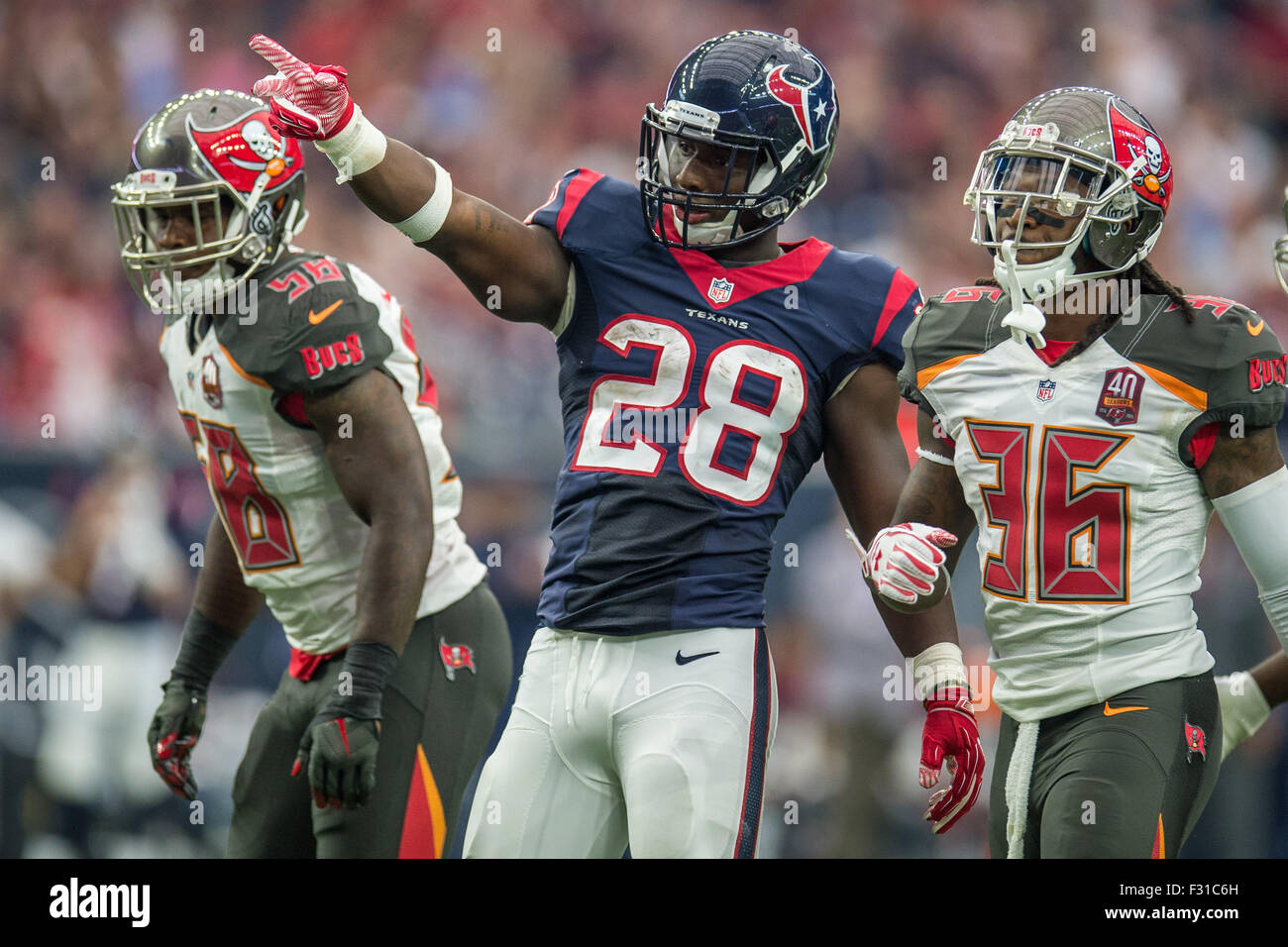 Houston, Texas, USA. 27th Sep, 2015. Houston Texans running back Alfred ...