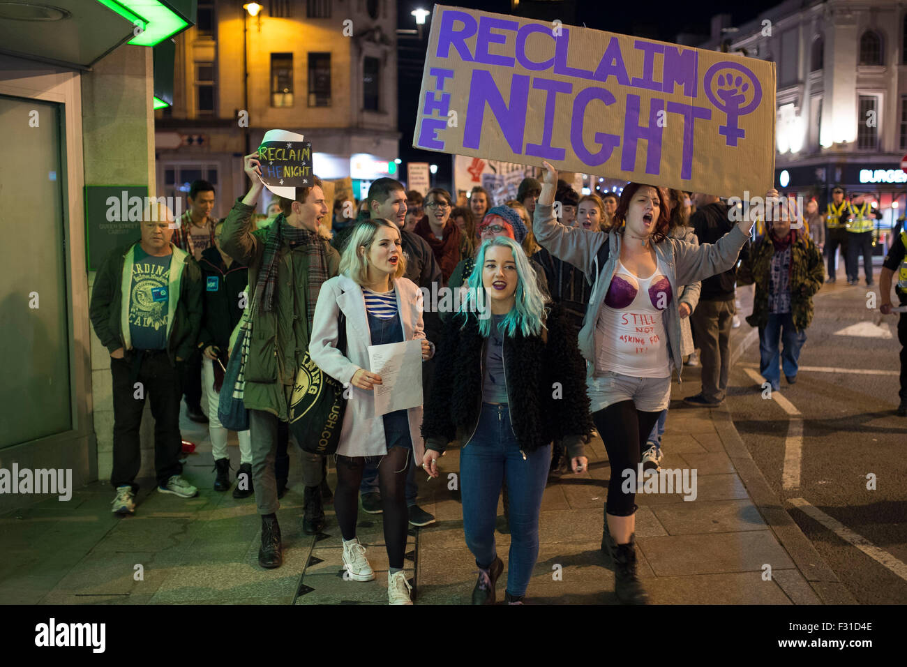 Reclaim night march in support hi-res stock photography and images - Alamy