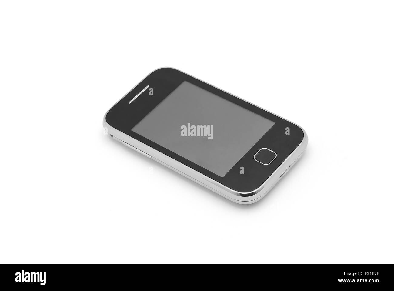 cell phone on white background Stock Photo - Alamy