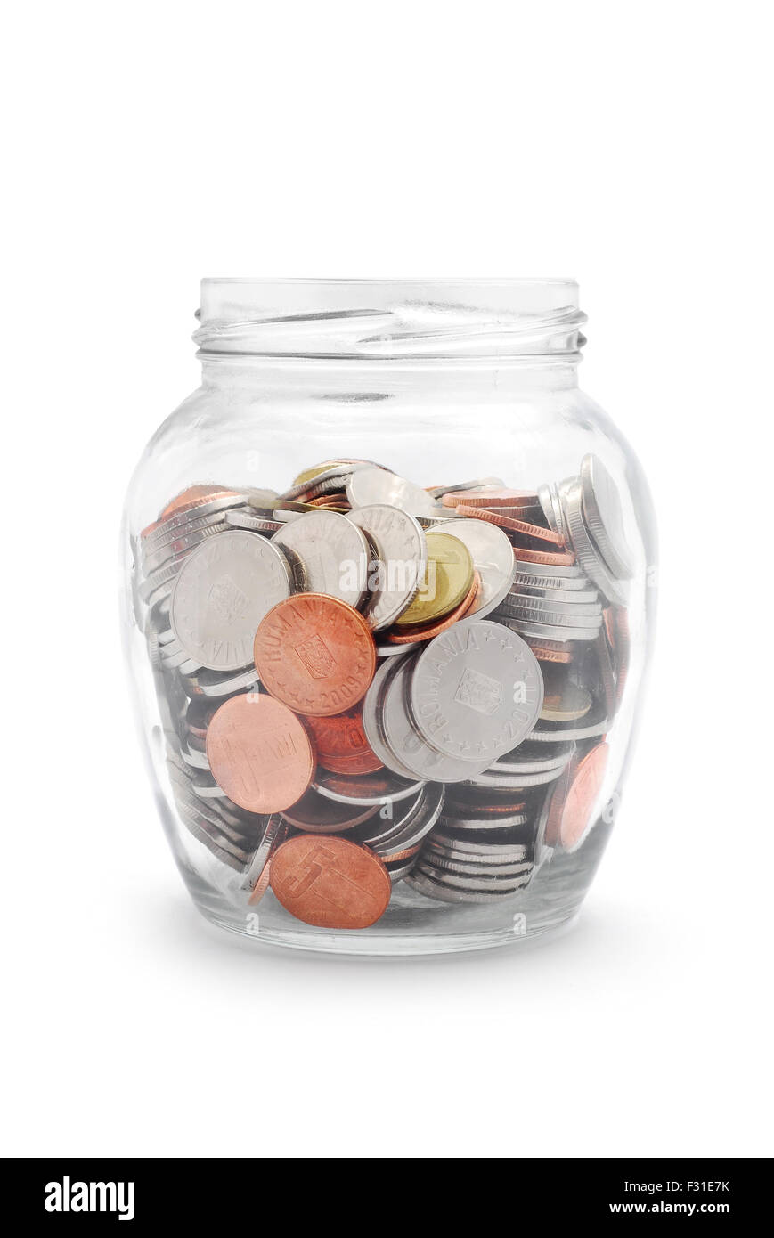 tip jar on white background Stock Photo - Alamy