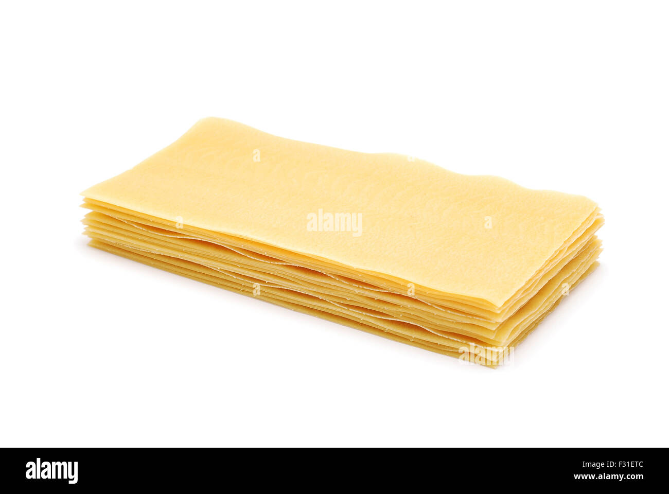raw lasagna pasta on white Stock Photo - Alamy