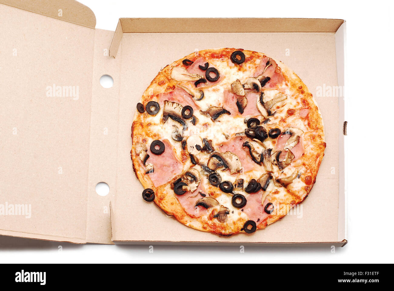 White pizza box hi-res stock photography and images - Alamy