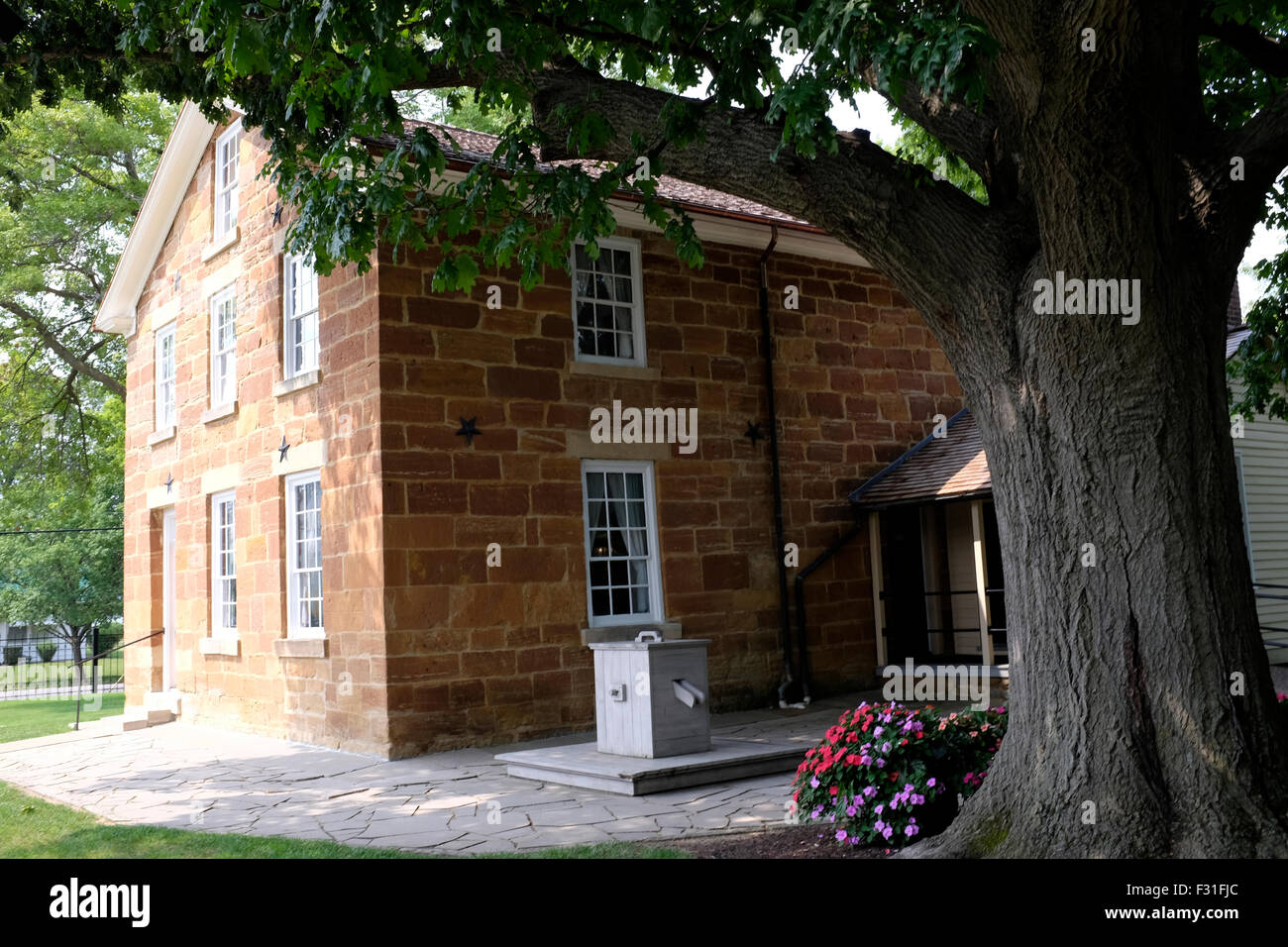 Carthage, Illinois Jail where Joseph and Hyrum Smith were murdered ...