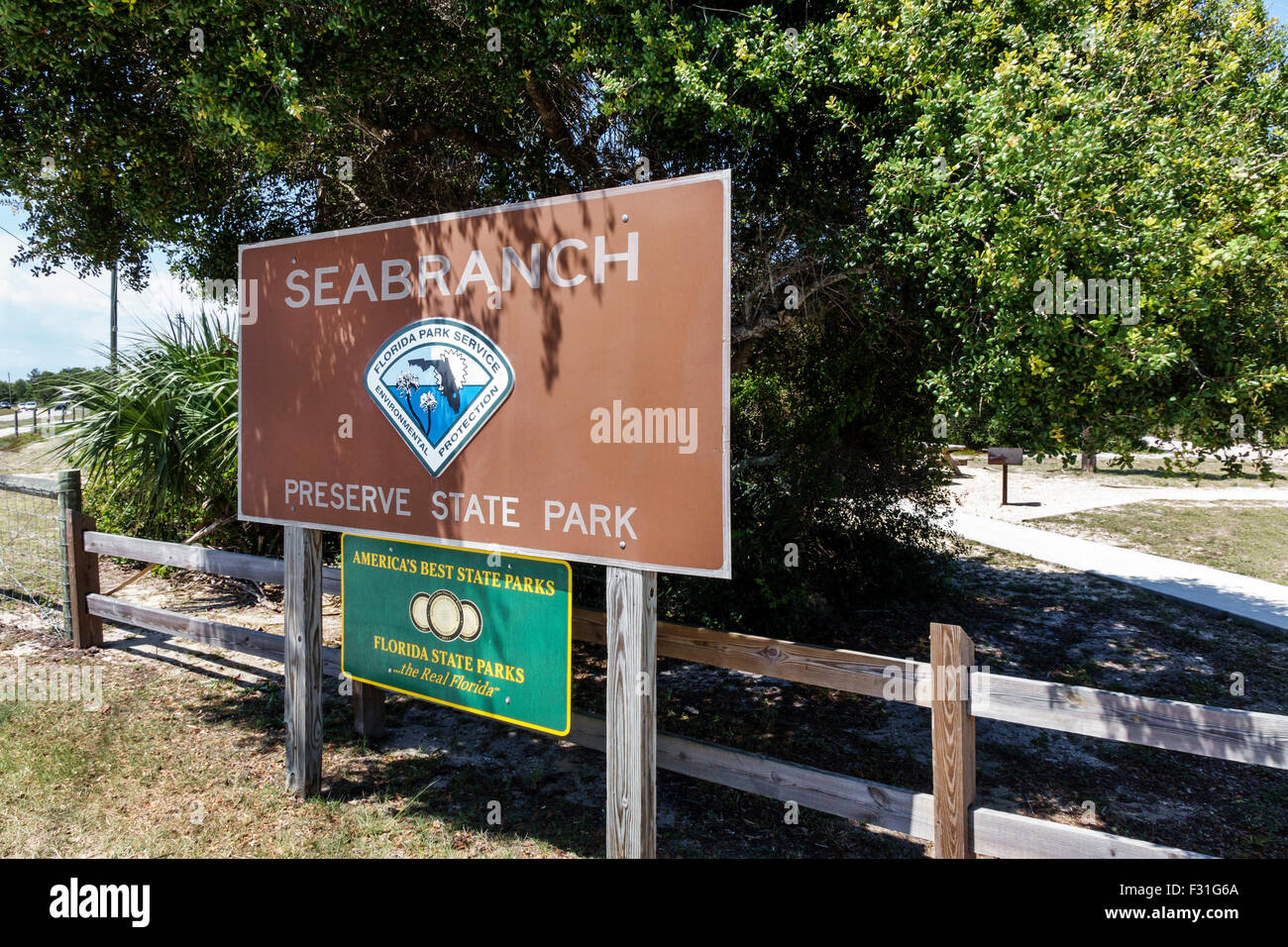 Hobe Sound Florida,Seabranch Preserve State Park,sign,FL150415026 Stock ...
