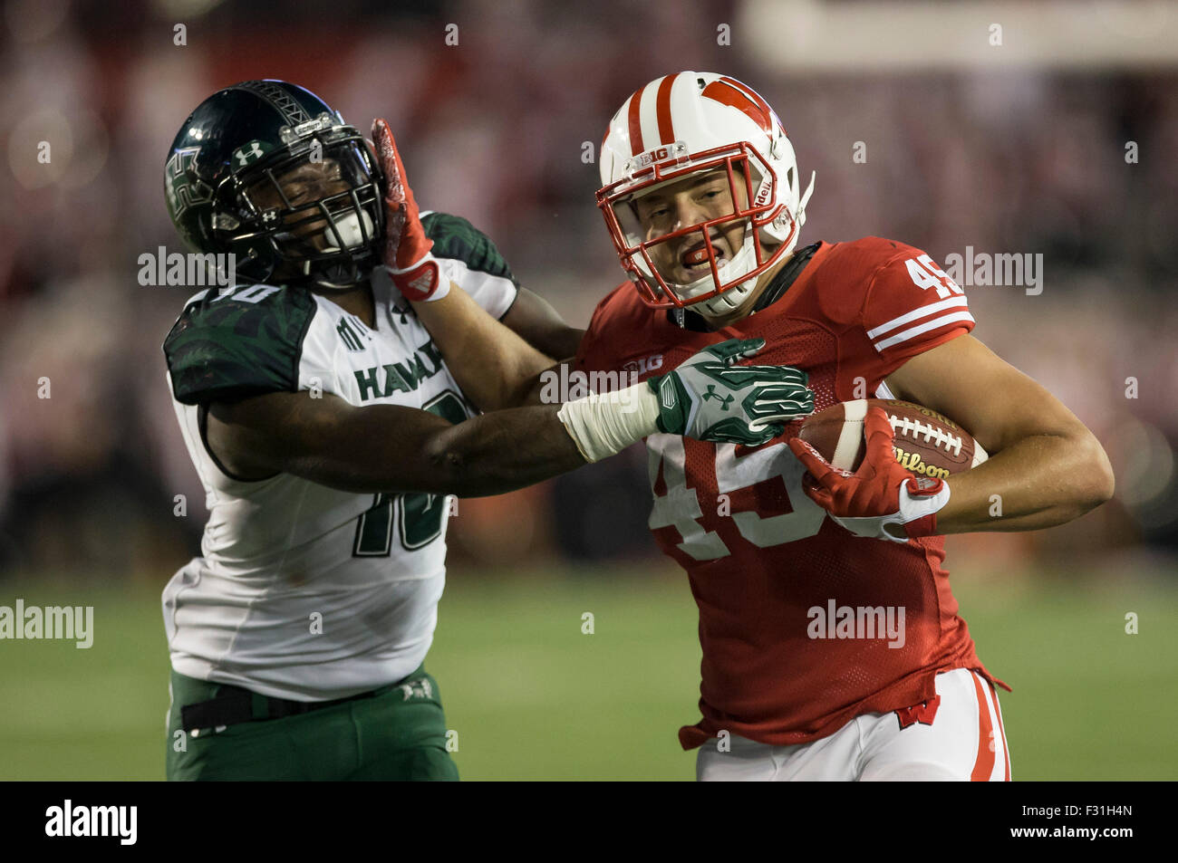 Madison, Wisconsin, USA. 26th September, 2015. Wisconsin Badgers ...