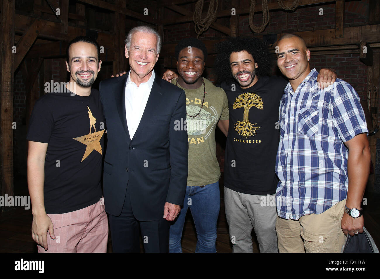 Vice President of the United States Joe Biden visits the cast of the ...