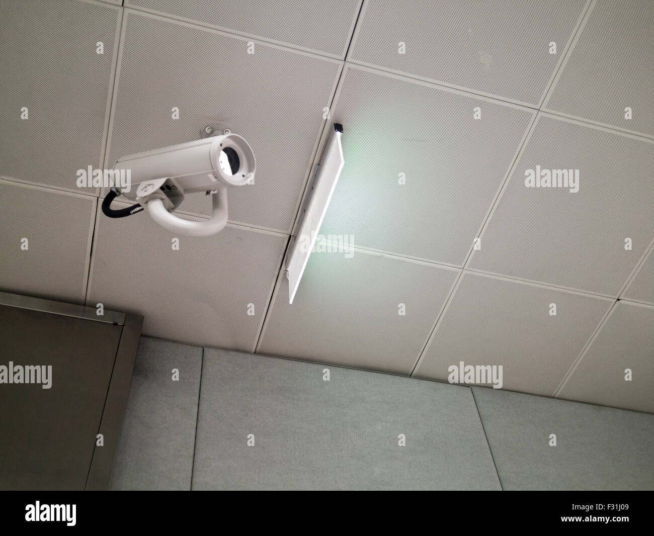 CCTV security camera on the ceiling Stock Photo - Alamy