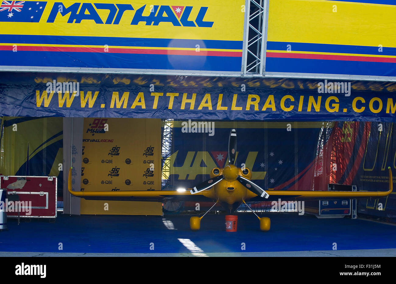 Texas Motor Speedway. 27th Sep, 2015. Red Bull Air Race Pilot Matt Hall ...