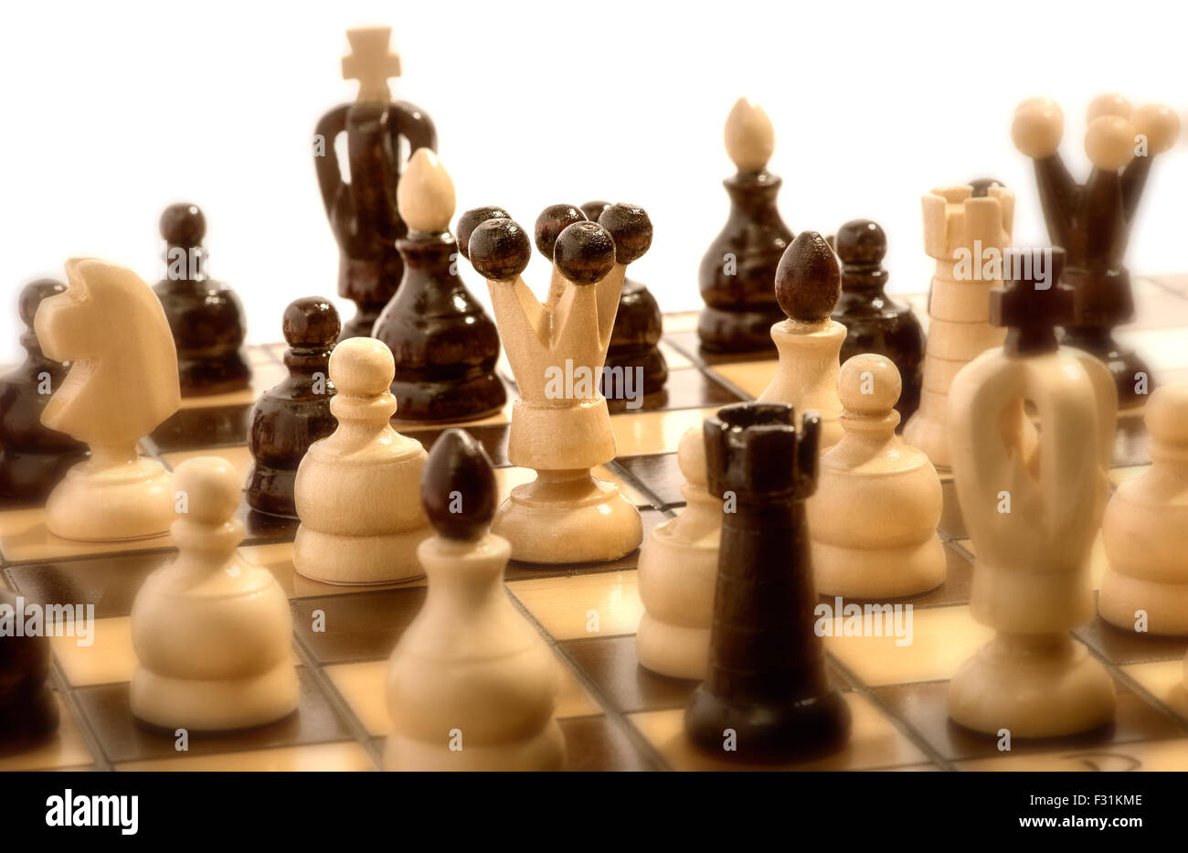 Chess match in progress Stock Photo - Alamy